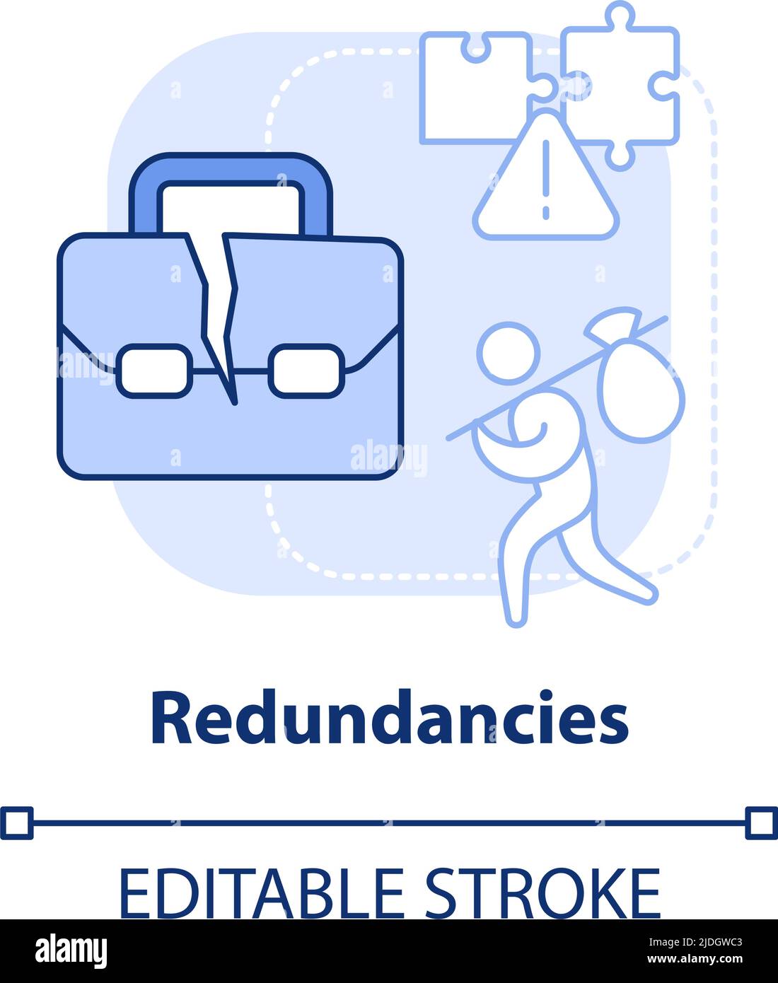 Redundancy concept Stock Vector Images - Alamy