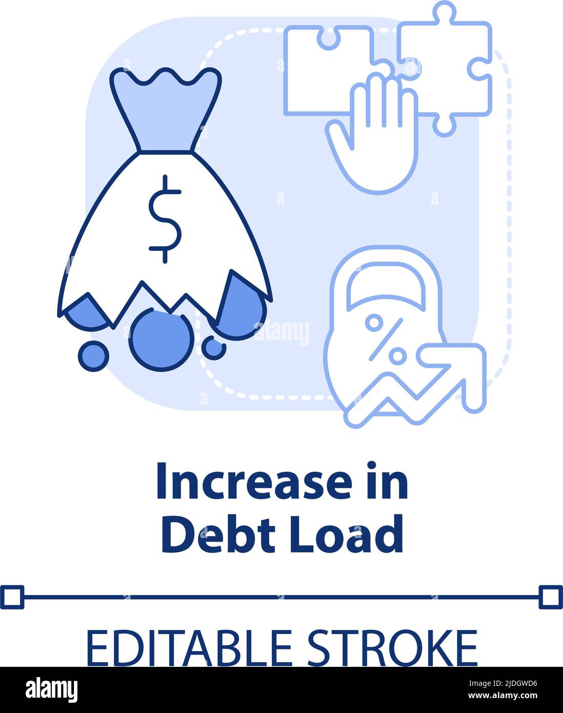 Debt load Stock Vector Images - Alamy