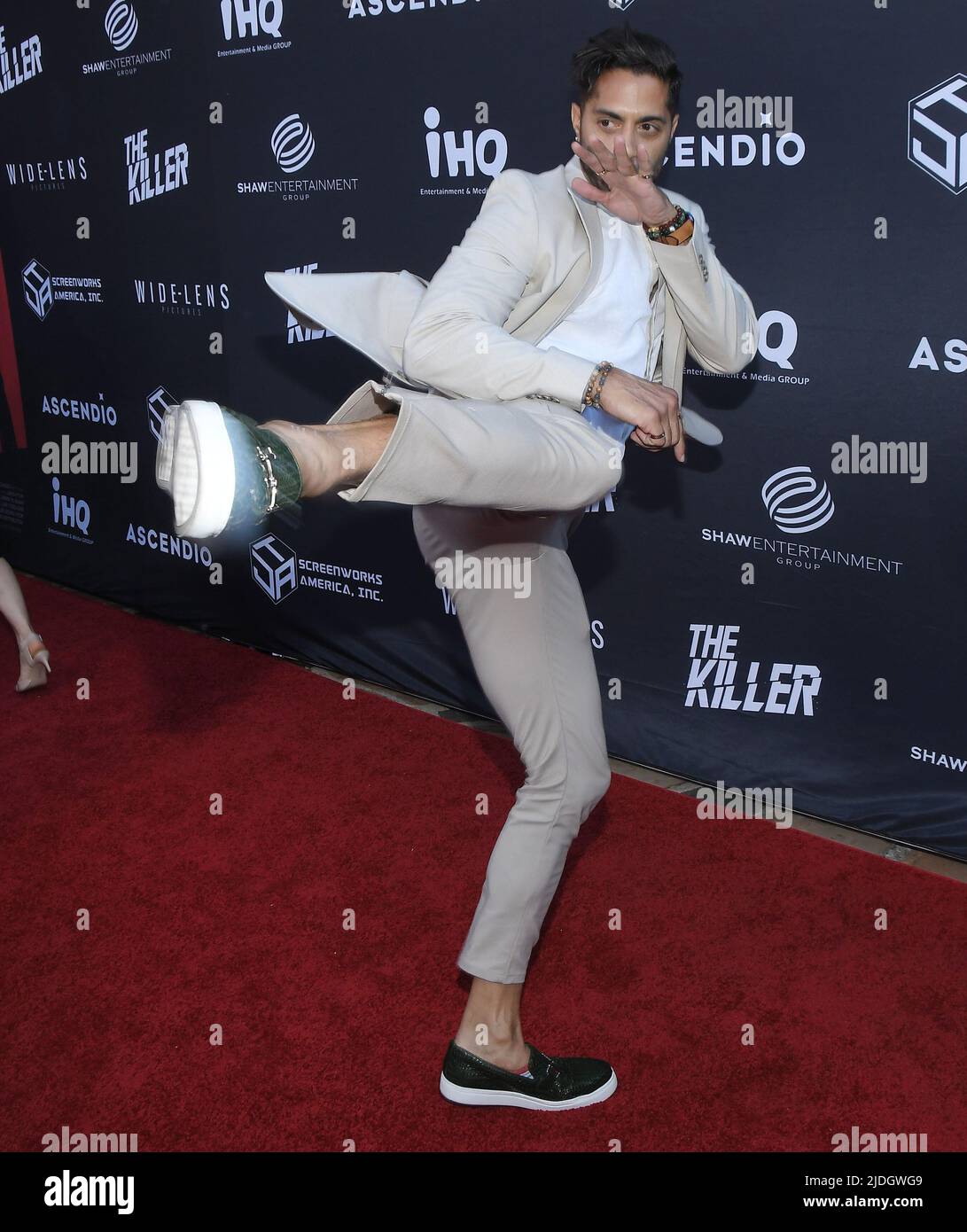 Anthony Bless arrives at THE KILLER Los Angeles Premiere held at the ...