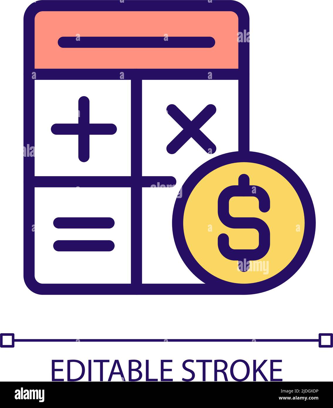 Money counting illustration Stock Vector Images - Alamy