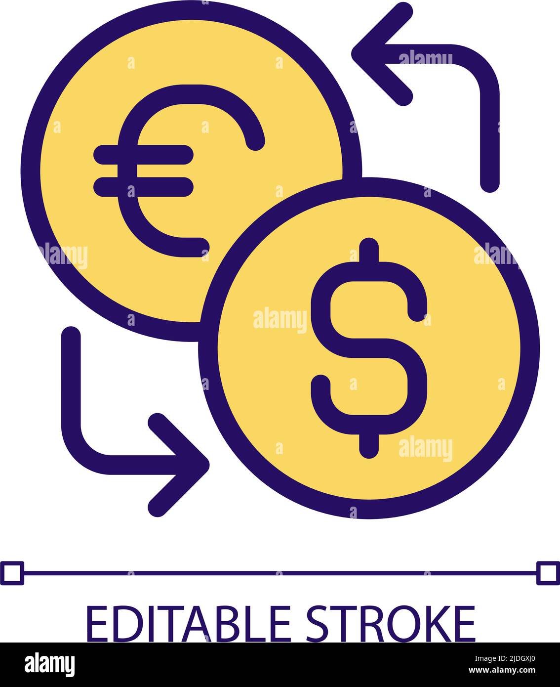 Currency exchange pixel perfect Stock Vector Images - Alamy