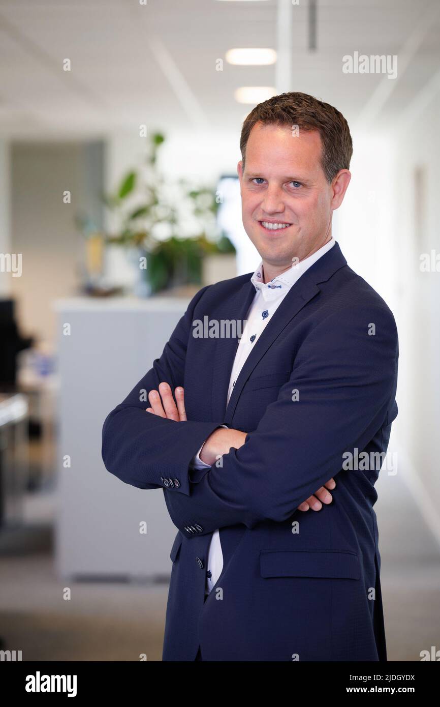 Citymesh CEO Mitch De Geest poses for the photographer at the offices ...