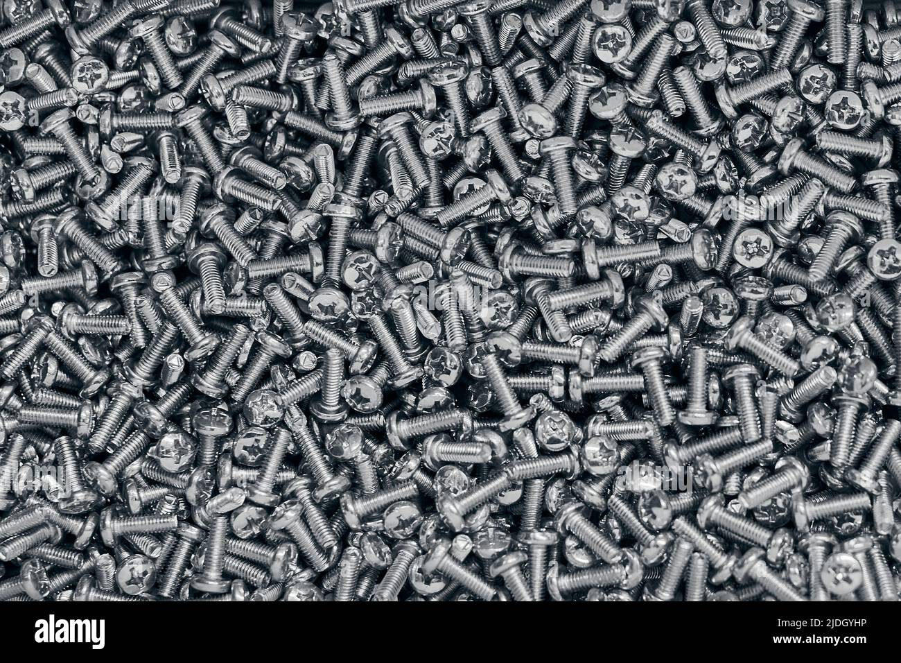 Bunch of galvanized stainless bolts with button head, hardware ...
