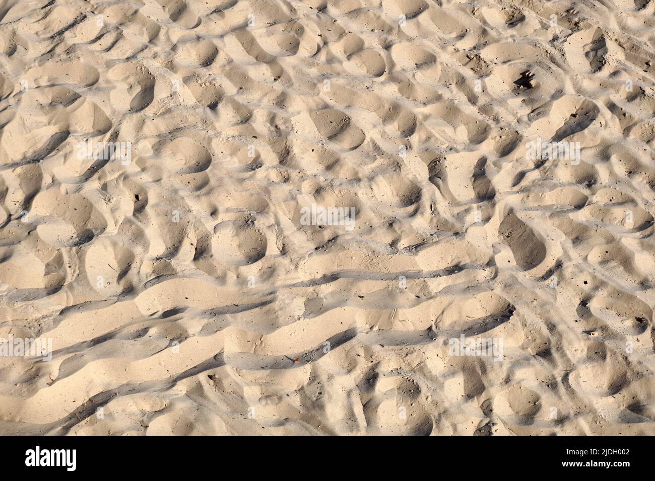 Sand on a beach - view from above Stock Photo - Alamy