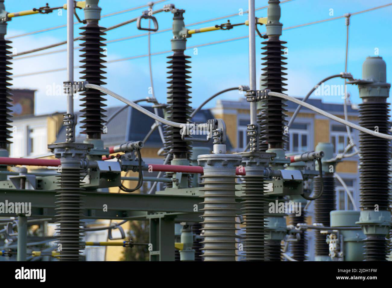A substation connects different voltage levels Stock Photo - Alamy