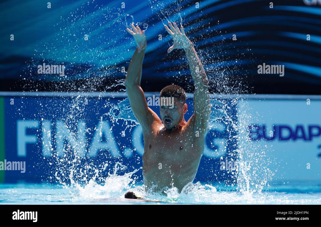 Budapest, Hungary, 20th June 2022. Giorgio Minisini of Italy competes ...