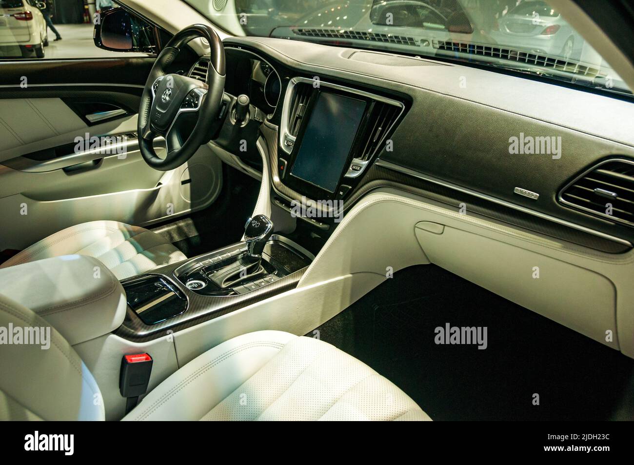 BAIC Senova D80 car based on Saab technology on display at the 2015 ...