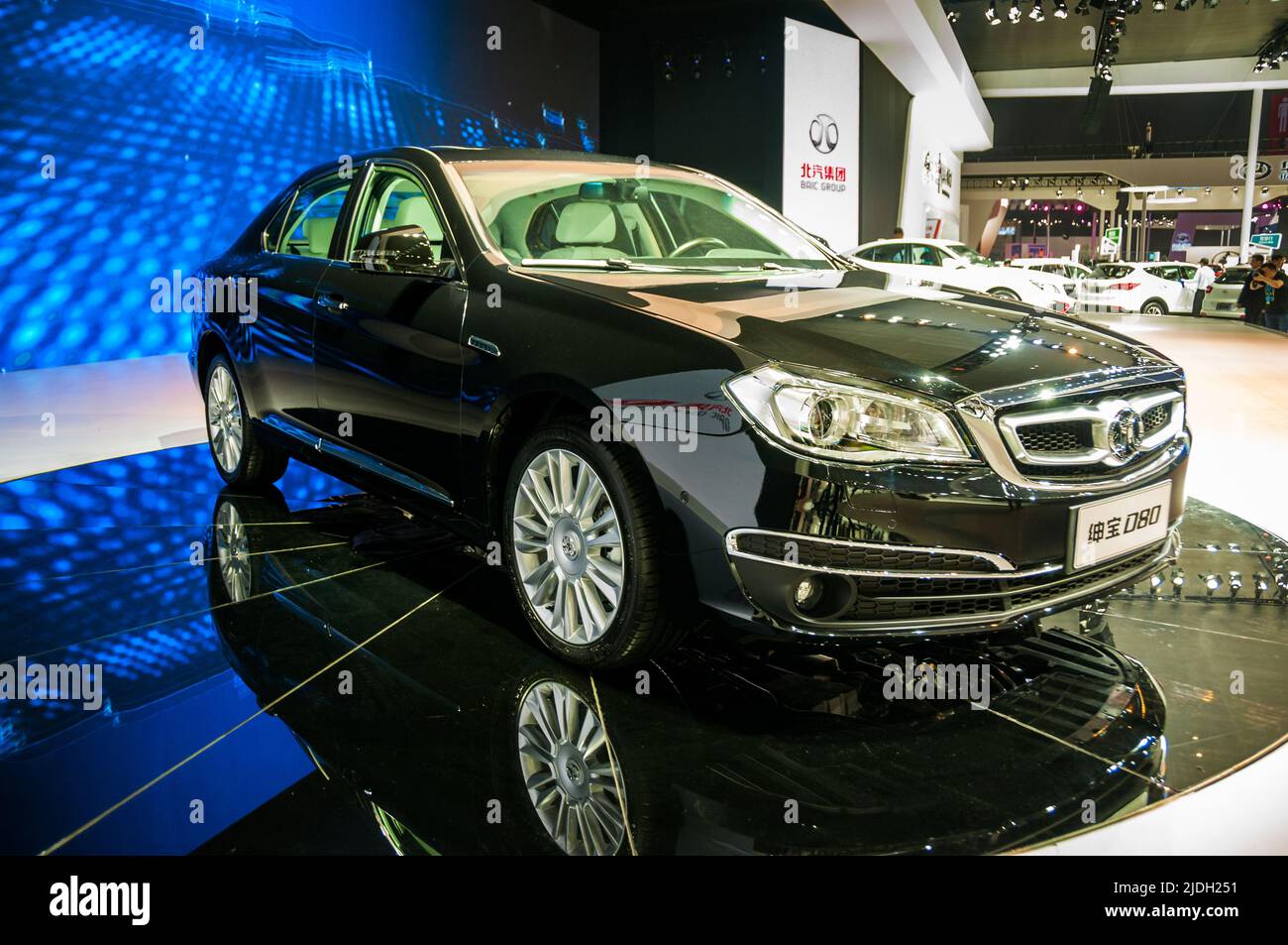 BAIC Senova D80 car based on Saab technology on display at the 2015 ...
