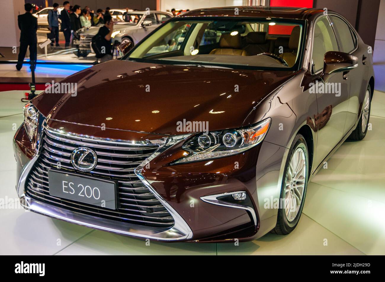 Lexus ES200 on display at the 2015 Shanghai Auto Show Stock Photo - Alamy