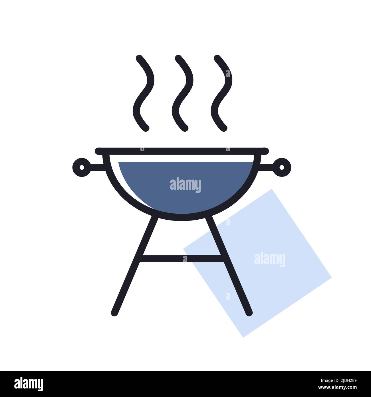 Grill BBQ cookout vector isolated icon. Graph symbol for cooking web ...