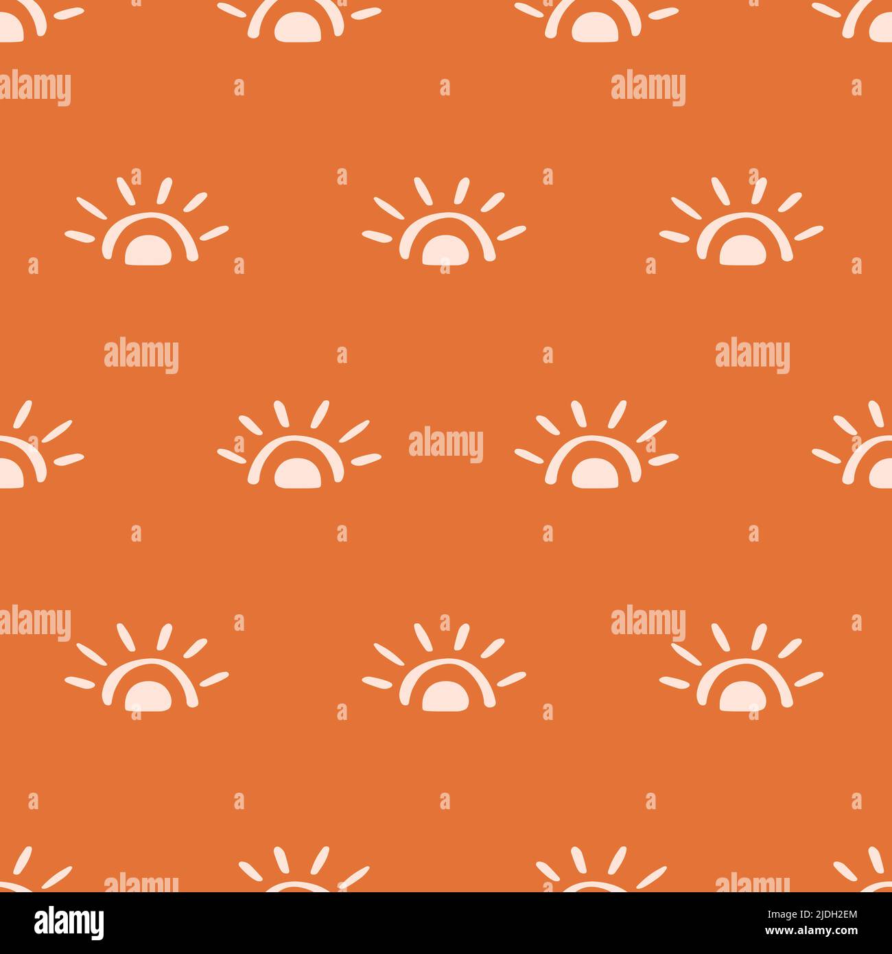Sun 70s summer seamless pattern Stock Vector Image & Art - Alamy
