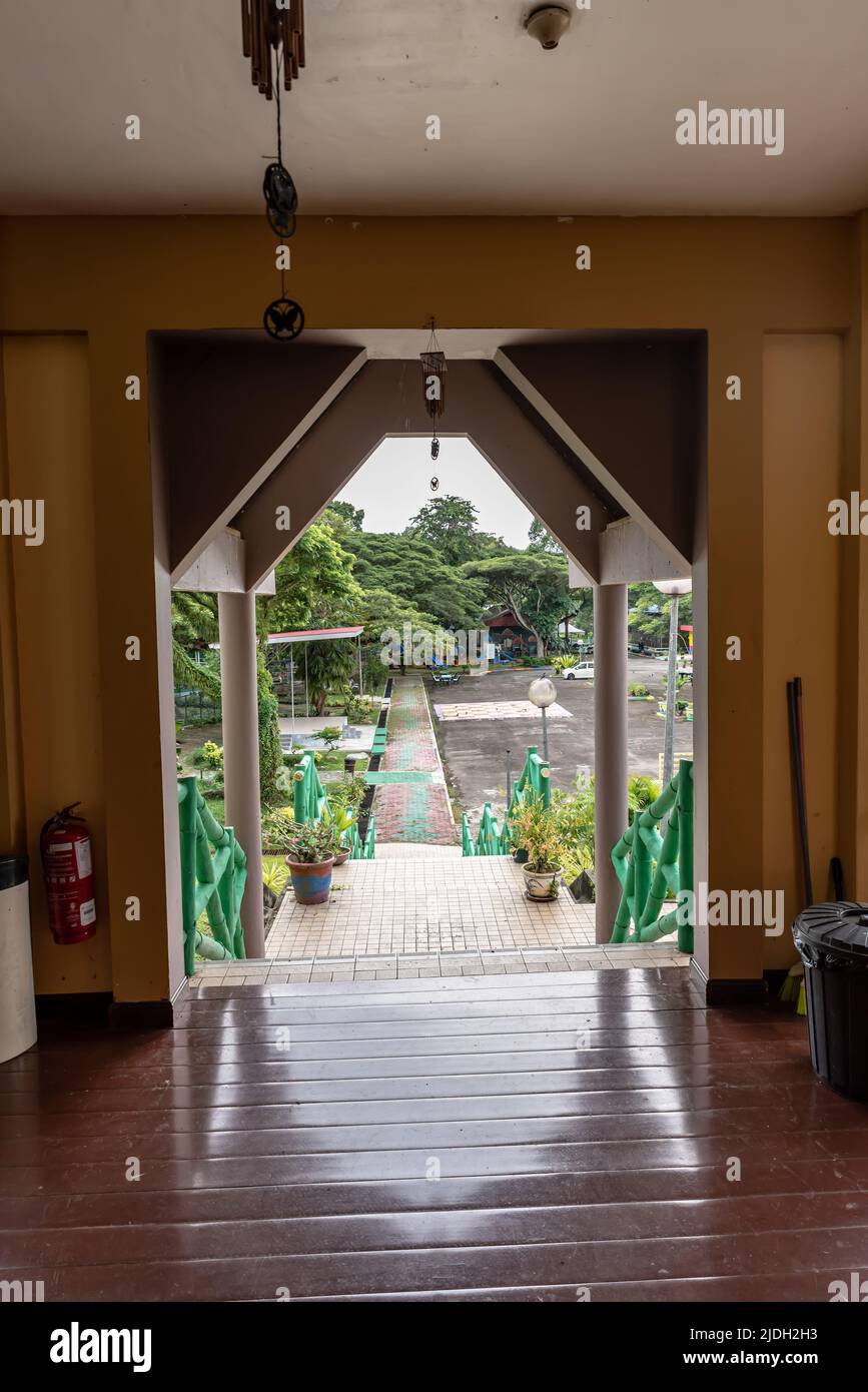 Labuan, Malaysia-June 10, 2021: View of the Labuan Bird Park is a bird ...
