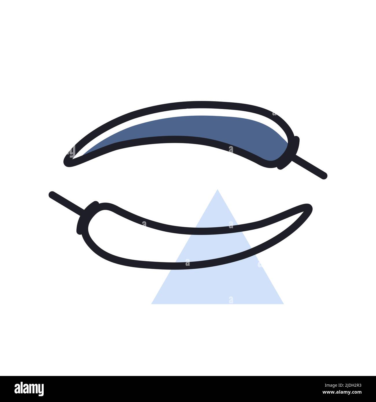 Red hot chili peppers vector icon. Barbecue and bbq grill sign ...