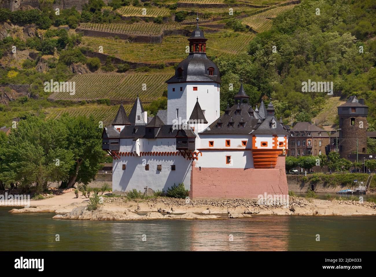 Pfalzgrafenstein Castle, island castle in the Rhine, UNESCO heritage ...
