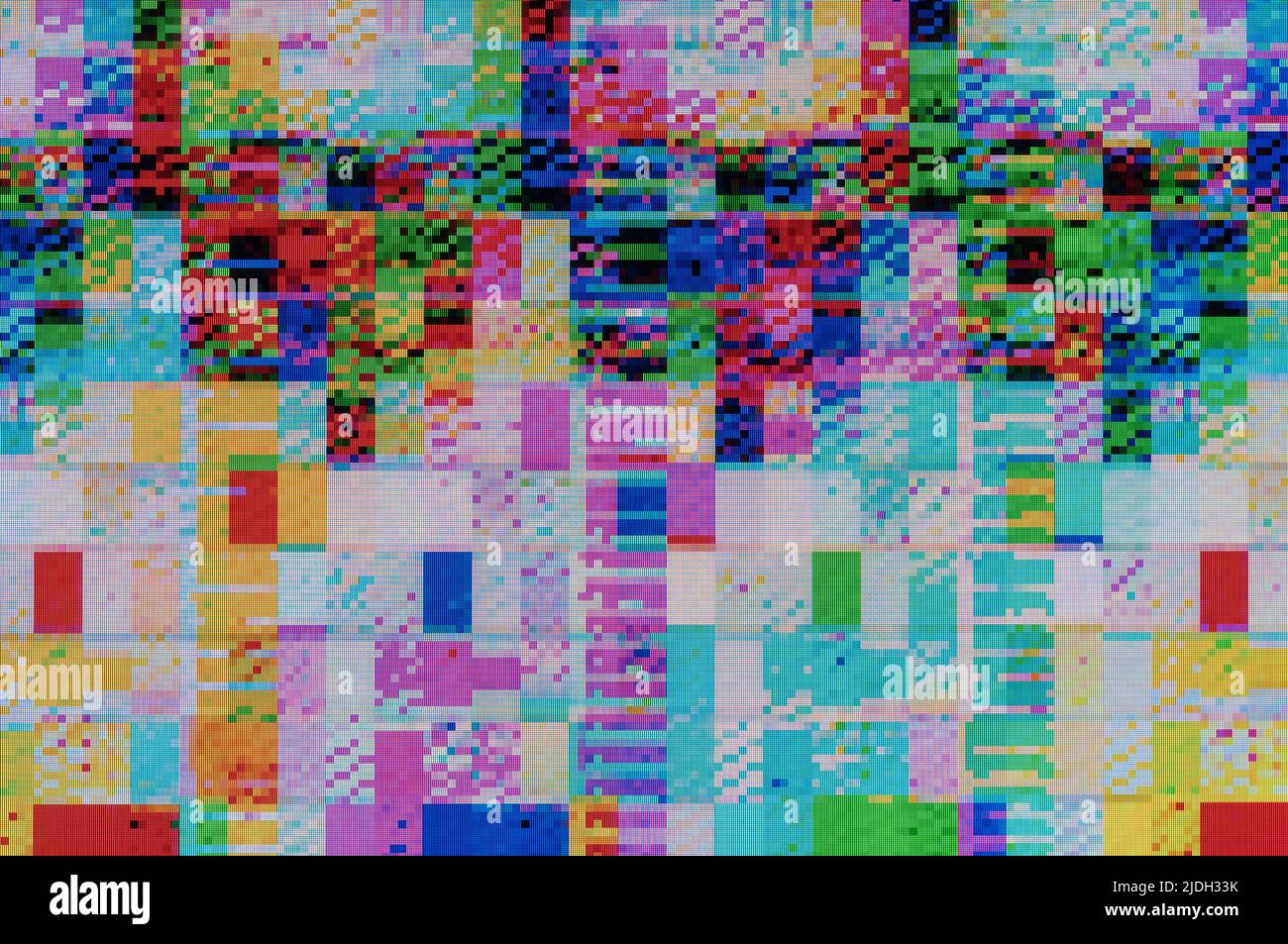 Abstract background, pattern of a digital glitch Stock Photo - Alamy