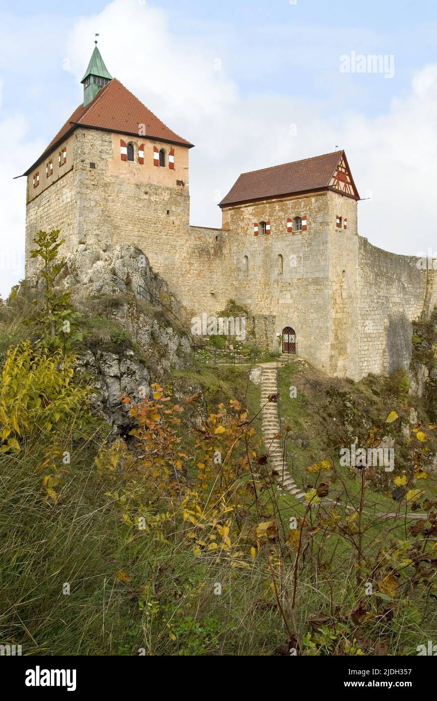 Hohenstein Castle, Germany, Bavaria, Hohenstein Stock Photo - Alamy