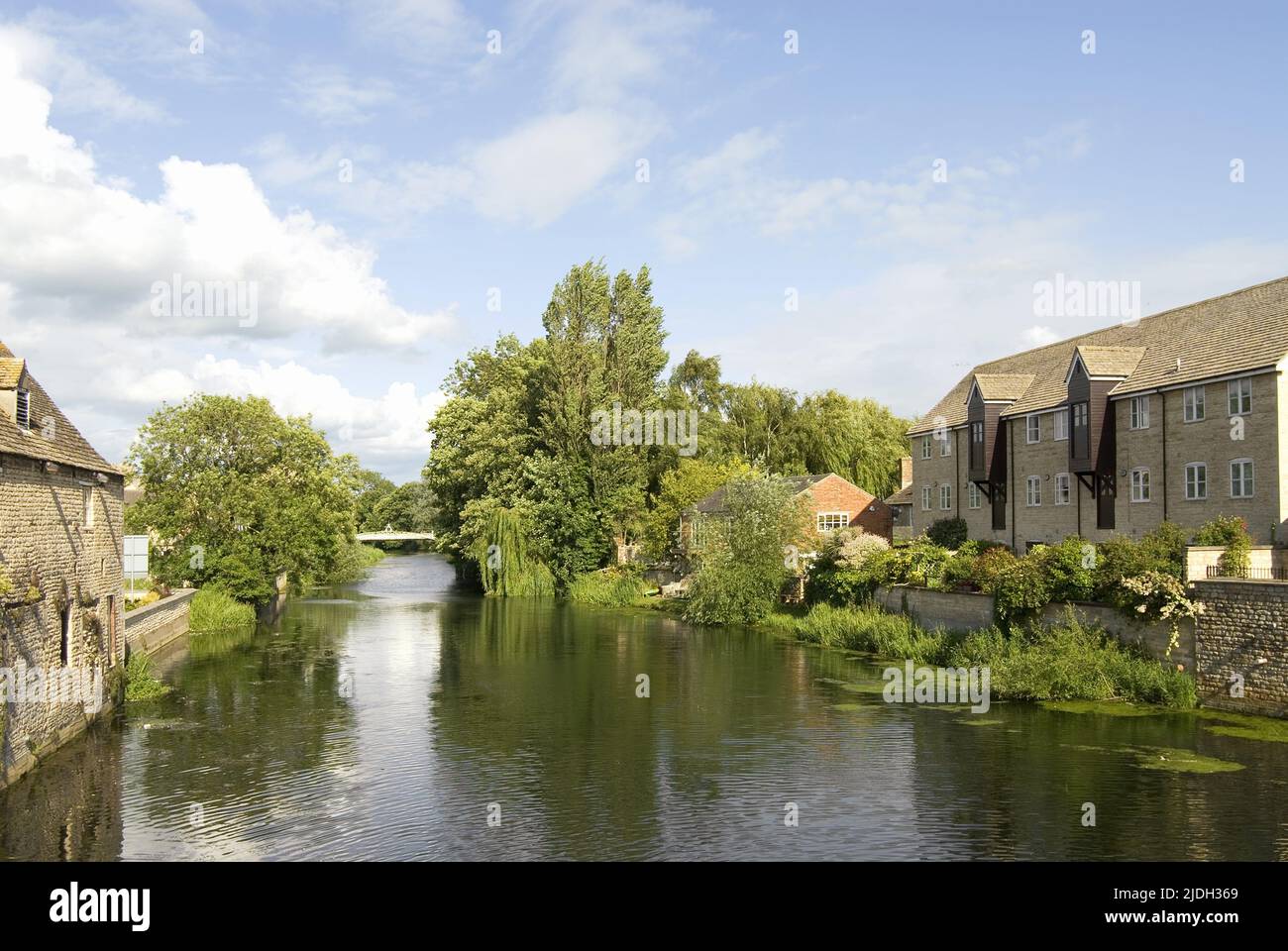 River Welland Banks in Stamford , United Kingdom, England Stock Photo ...