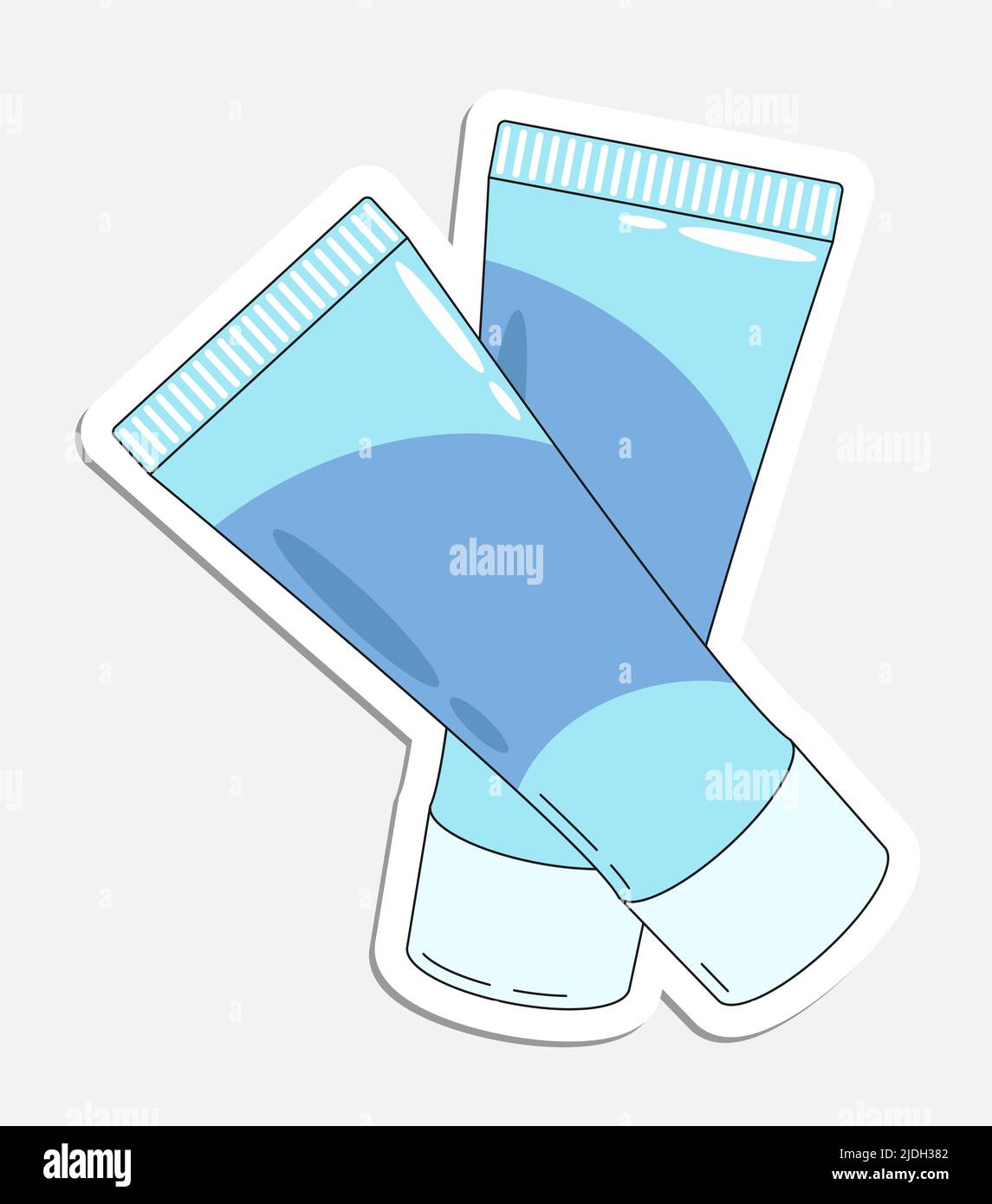 Applying toothpaste Stock Vector Images - Alamy