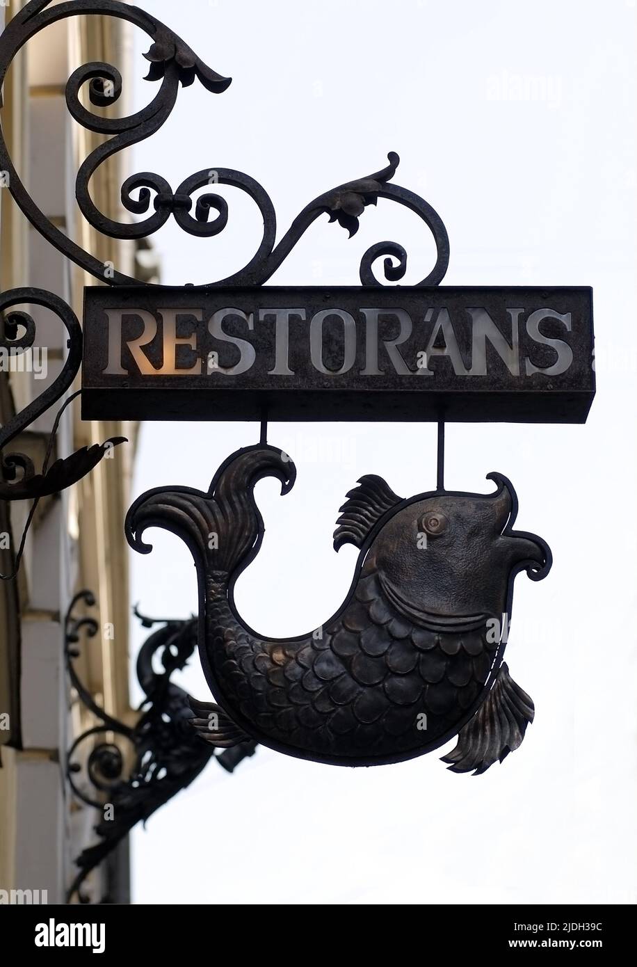 Wrought iron house sign hi-res stock photography and images - Alamy