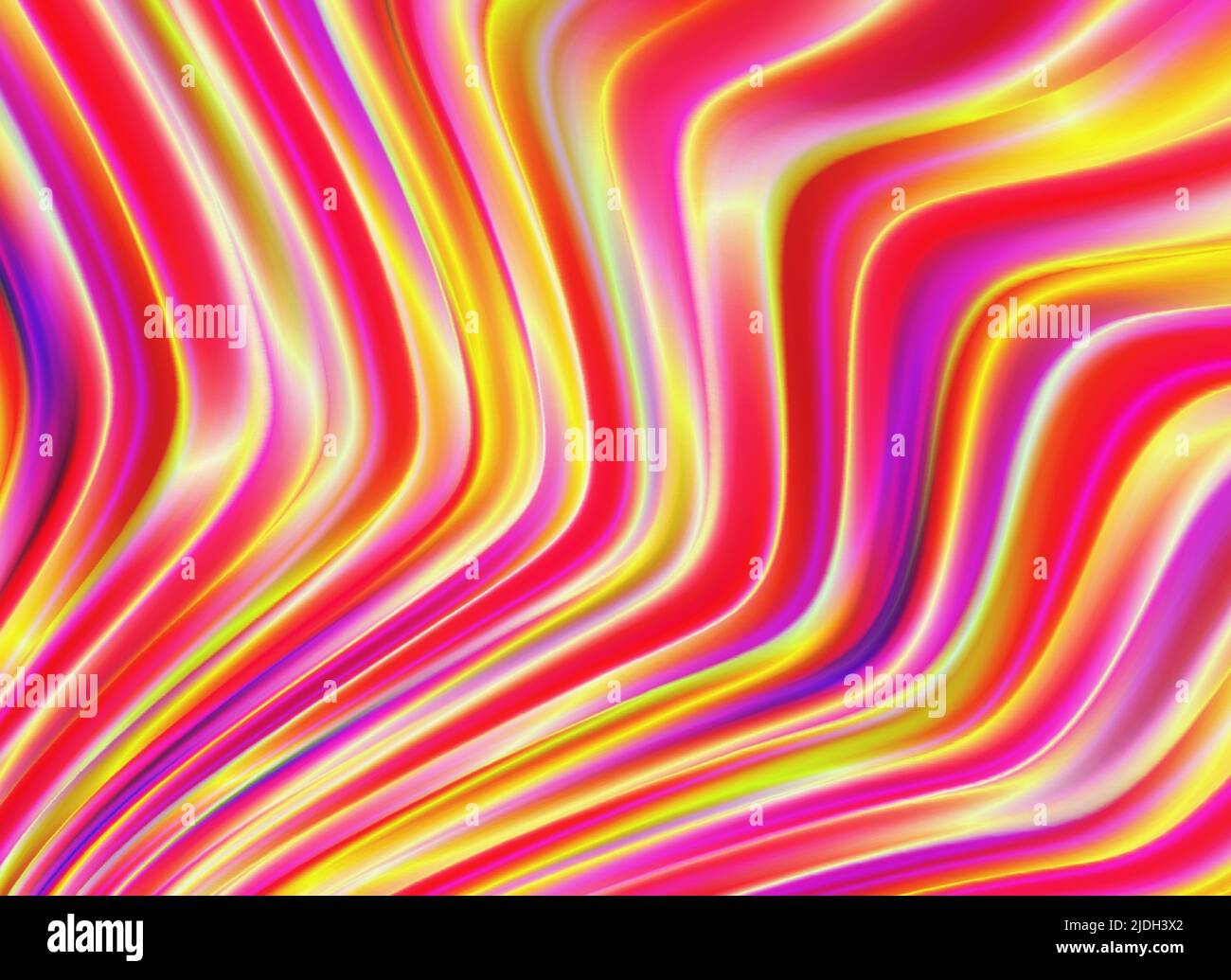 Background with colorful chromatic waves in reds, hologram foil pattern ...