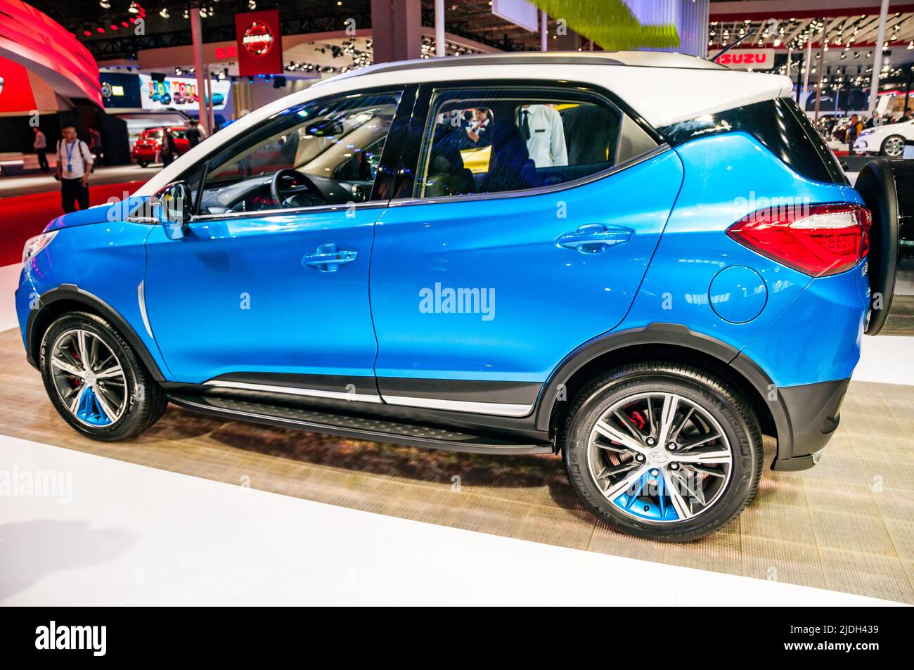 BYD Yuan on display at the 2015 Shanghai Auto Show Stock Photo - Alamy