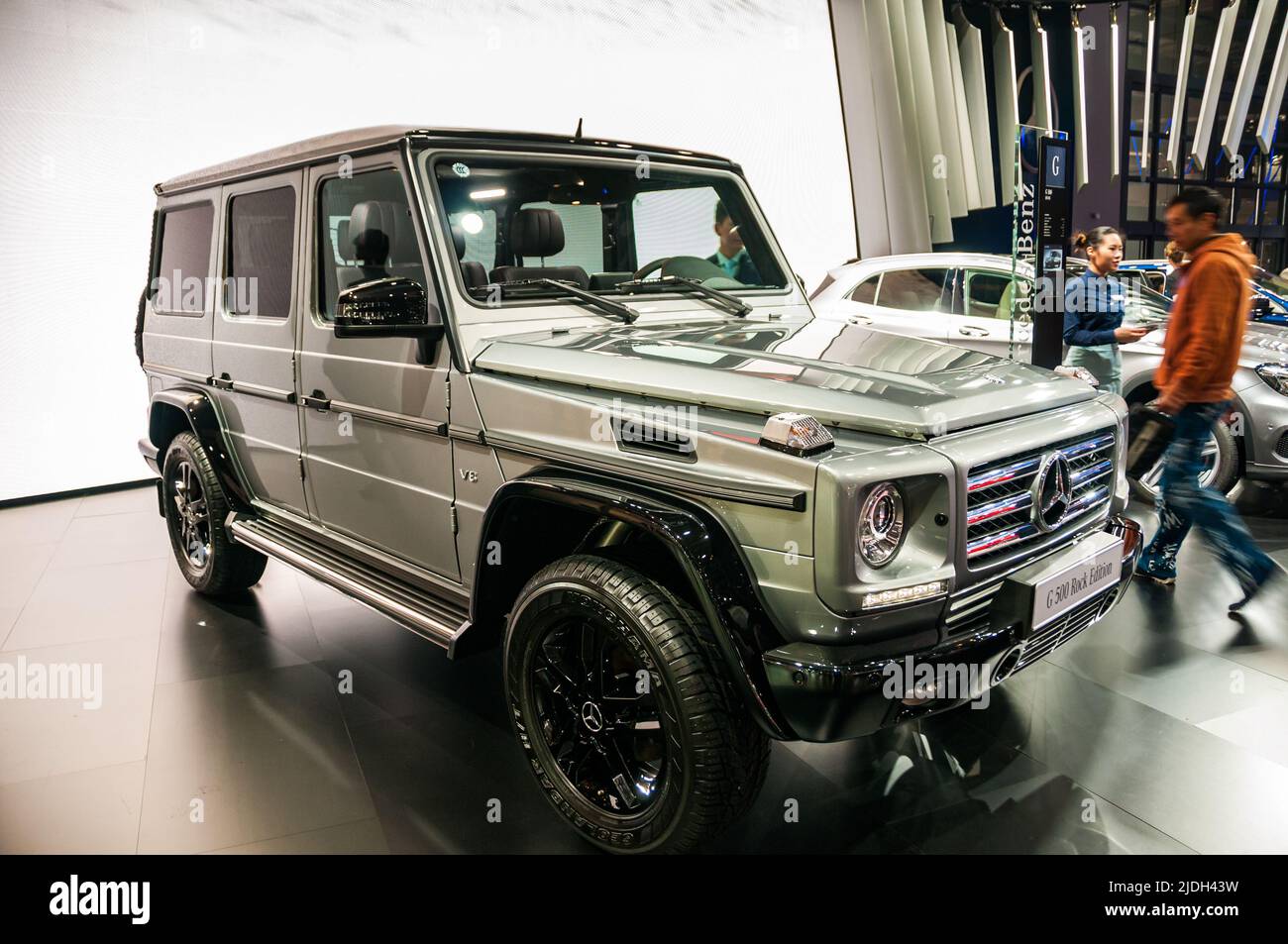 Mercedes-Benz G500 Rock Edition on display at the 2015 Shanghai Auto ...
