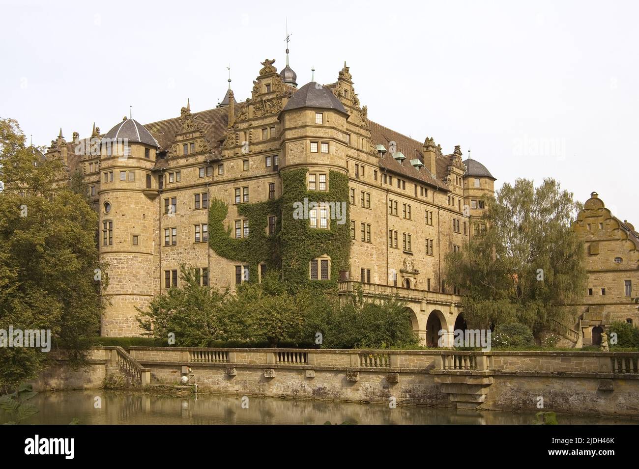 Ranaissance castle Neuenstein, former residence of the Count of ...