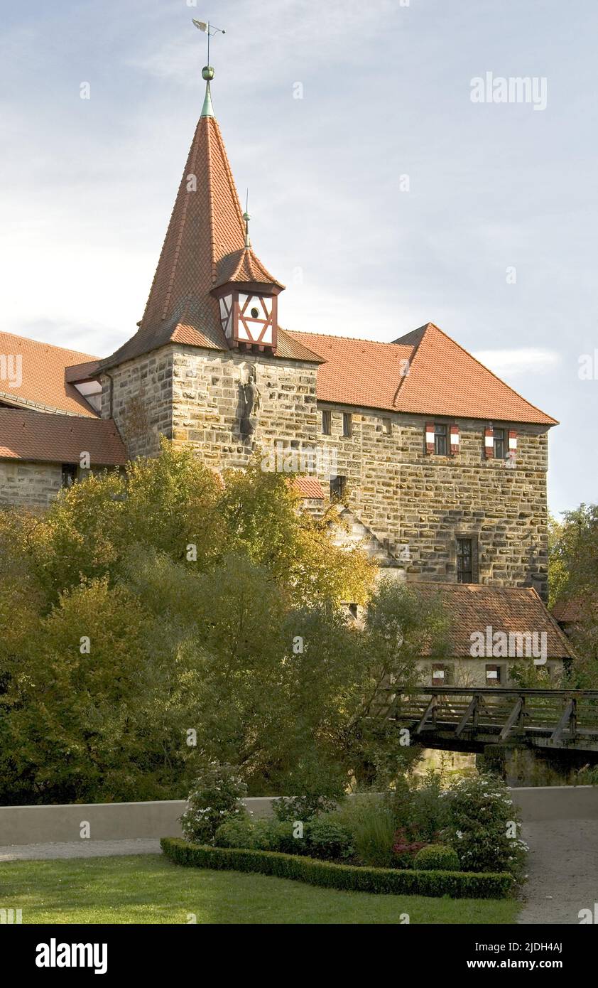 Lauf Castle in the old town, Germany, Bavaria, Lauf an der Pegnitz ...