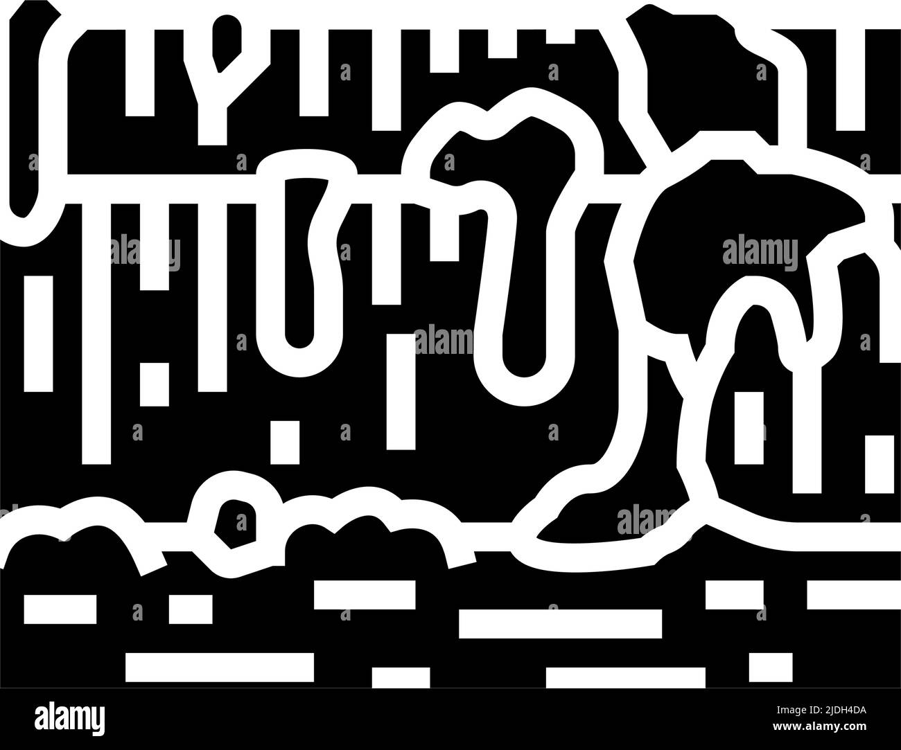 perito moreno glacier glyph icon vector illustration Stock Vector Image ...