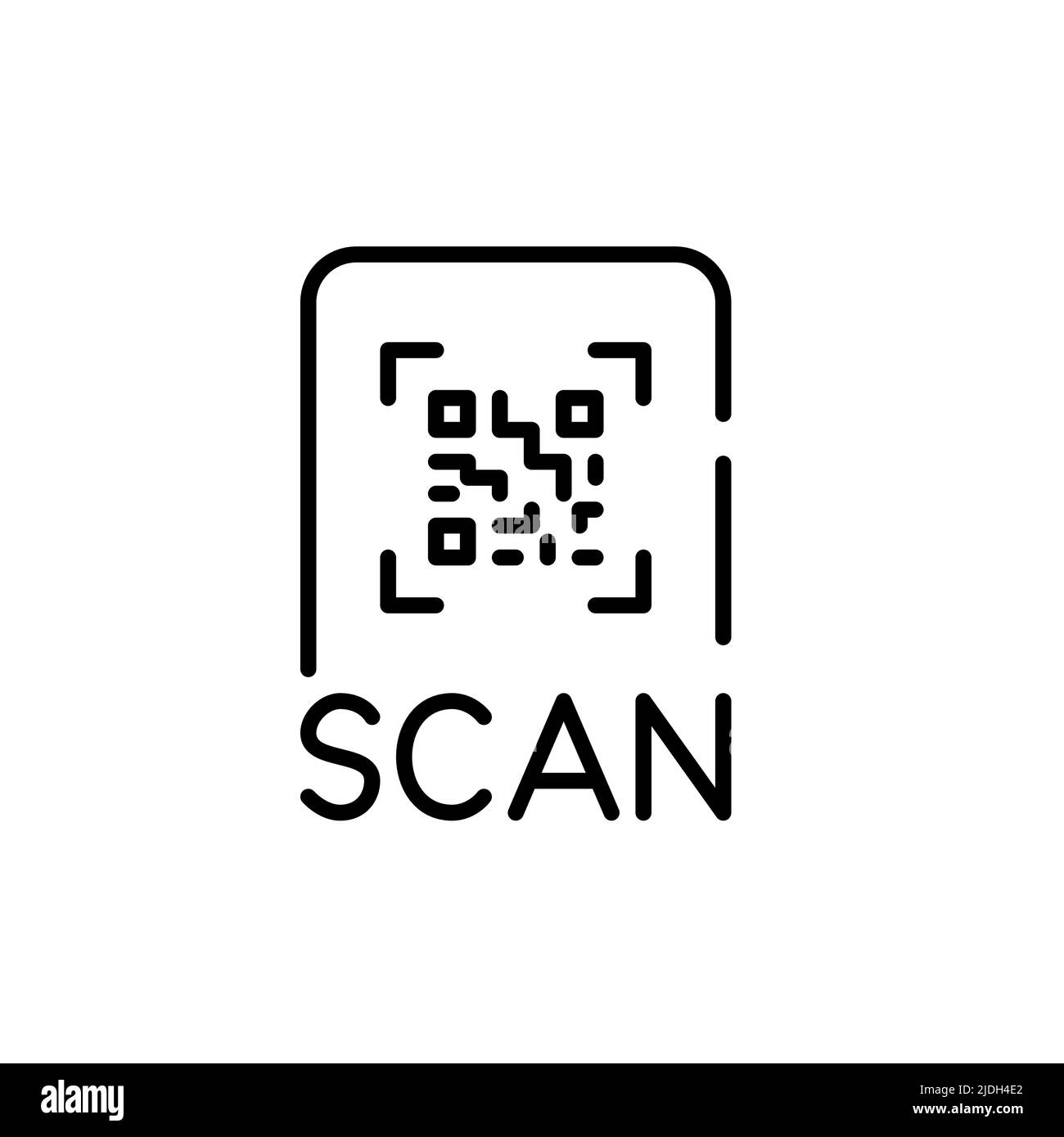 Scan a qr code using your smartphone. Pixel perfect, editable stroke ...