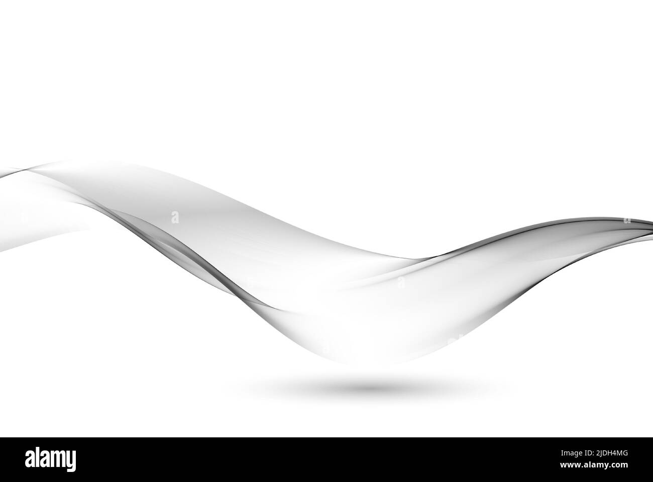 Gray transparent wave flow. Abstract gray wave vector background Stock ...