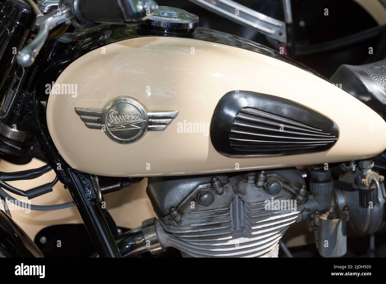 Motorcycle Simson in Berlin, Classic Days 2022, Germany Stock Photo - Alamy