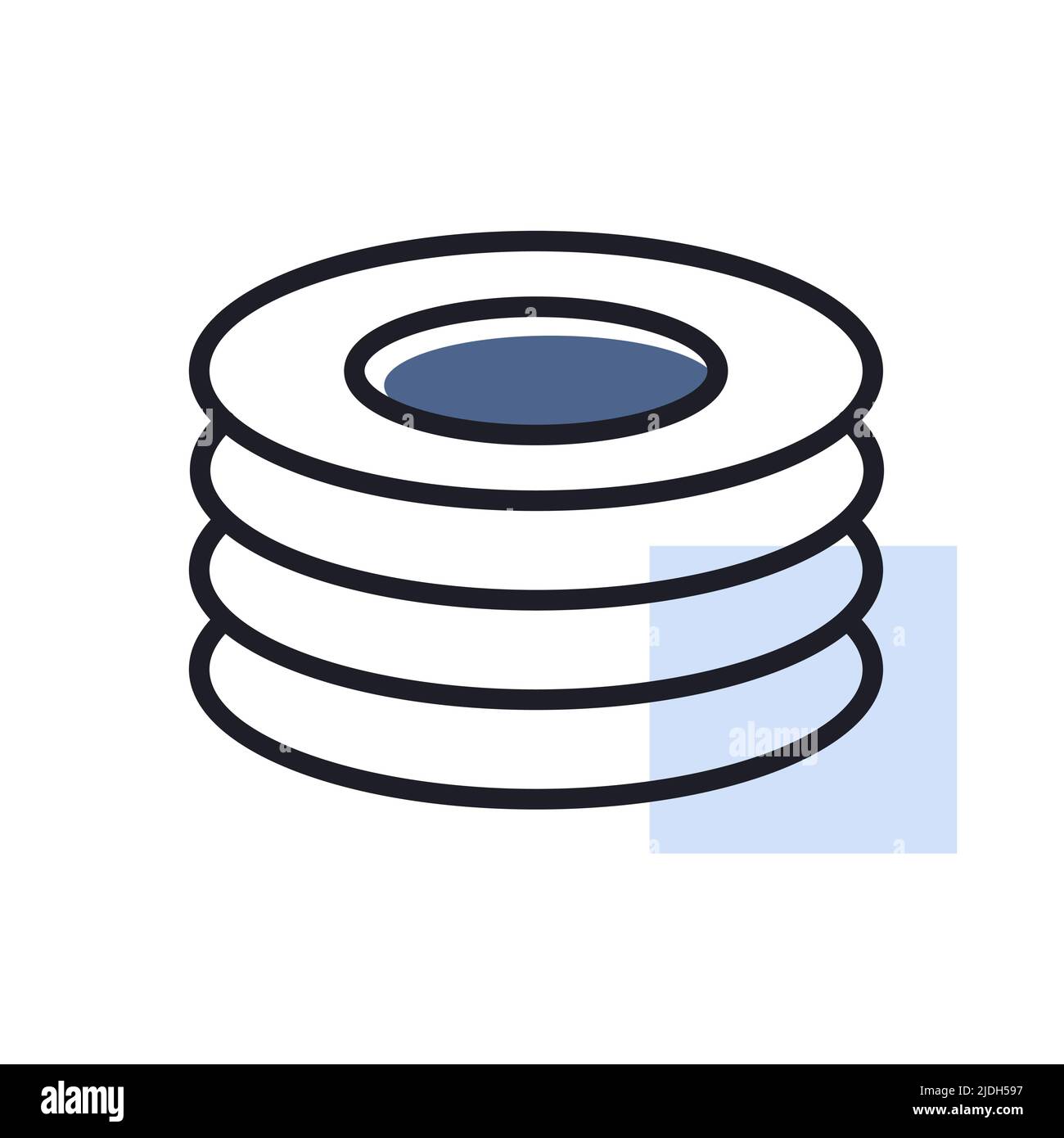 Outline plate dish empty round Stock Vector Images - Alamy