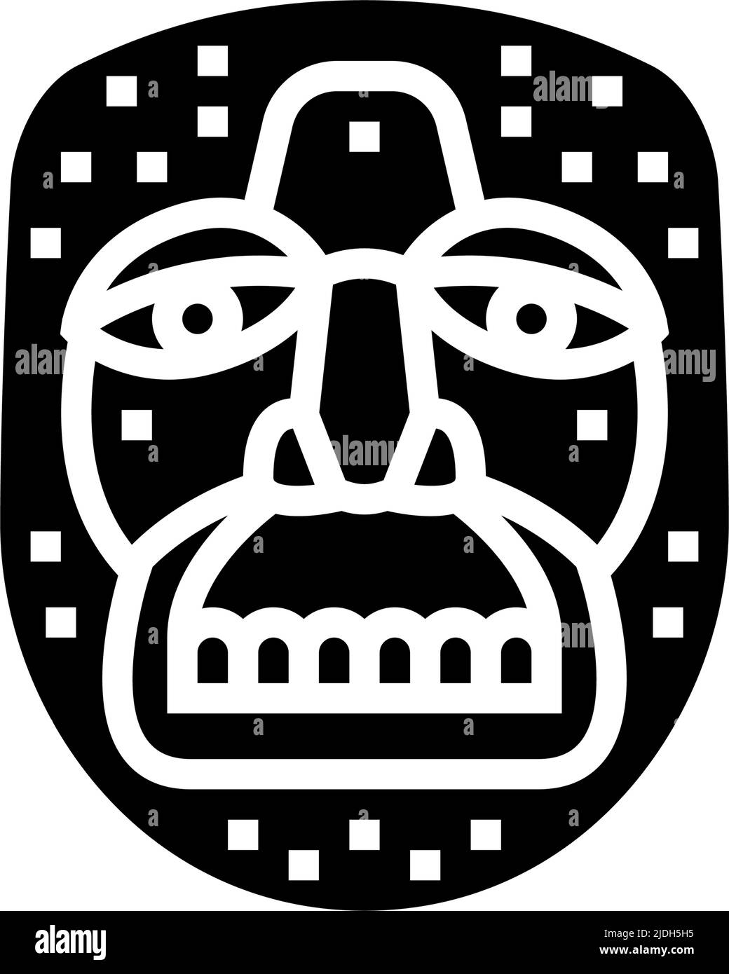 Easter island man illustration Stock Vector Images - Alamy