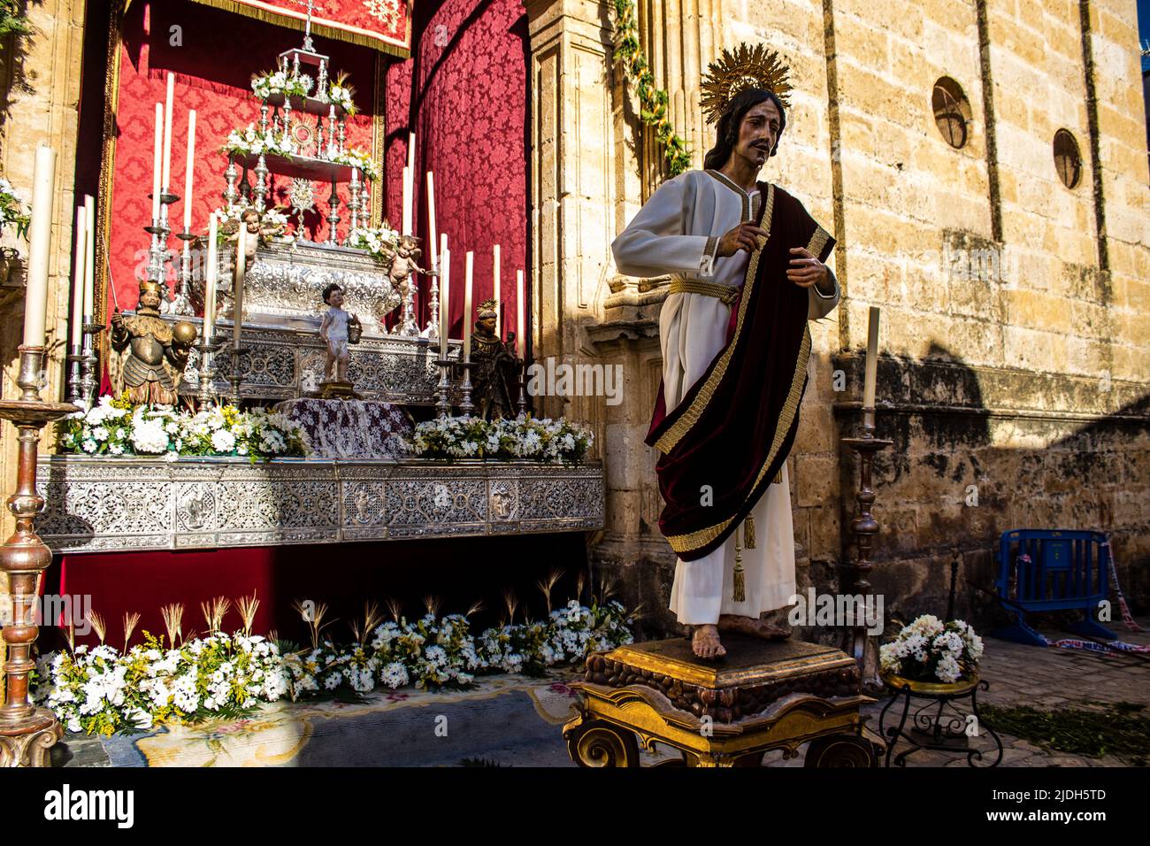Carmona, Spain - June 19, 2022 Corpus Christi de Carmona, religious ...
