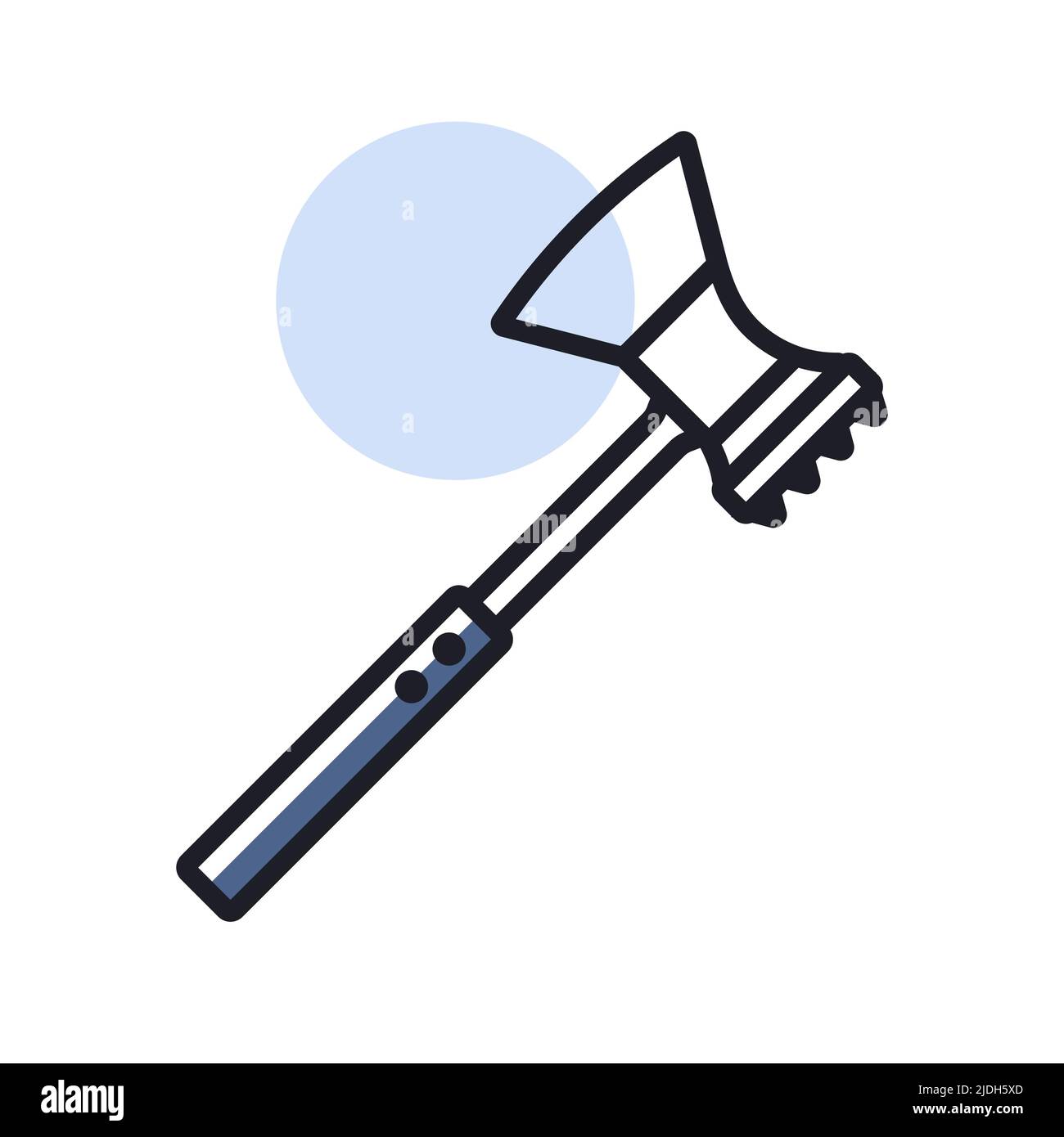 Meat hammer vector icon. Kitchen appliance. Graph symbol for cooking ...