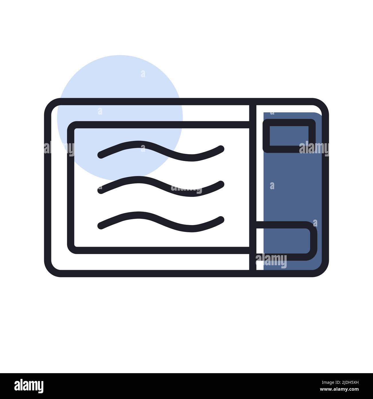 Microwave vector icon. Electric kitchen appliance. Graph symbol for ...