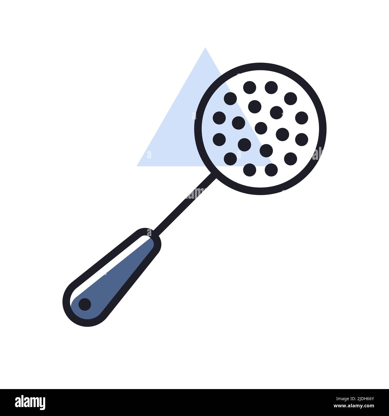 Skimmer vector icon. Kitchen appliance. Graph symbol for cooking web ...