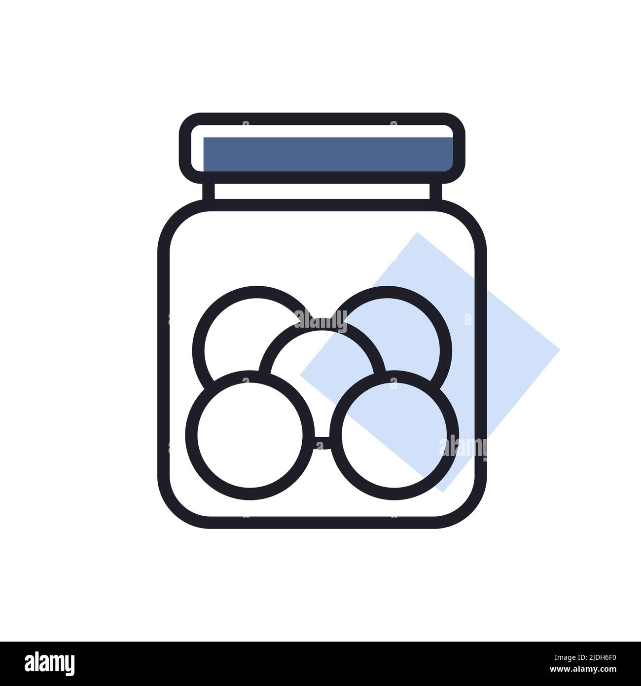 Cookie jar vector icon. Kitchen appliance. Graph symbol for cooking web ...