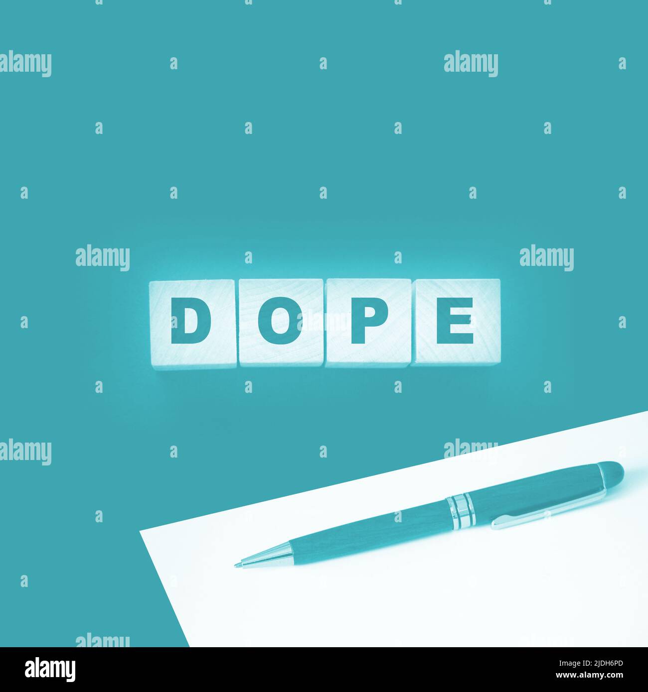 Dope word on wooden blocks. Addictions concept. Healthcare concept Stock Photo - Alamy