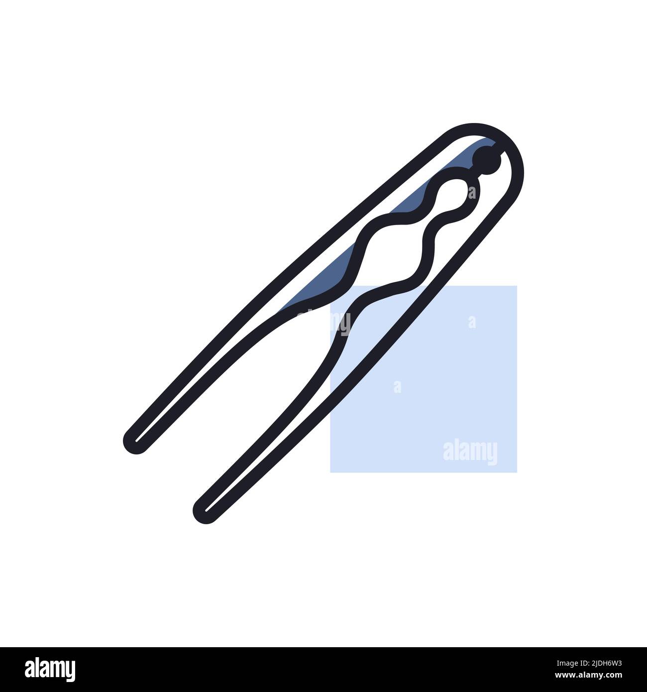 Nutcracker pliers vector icon. Kitchen appliances. Graph symbol for ...
