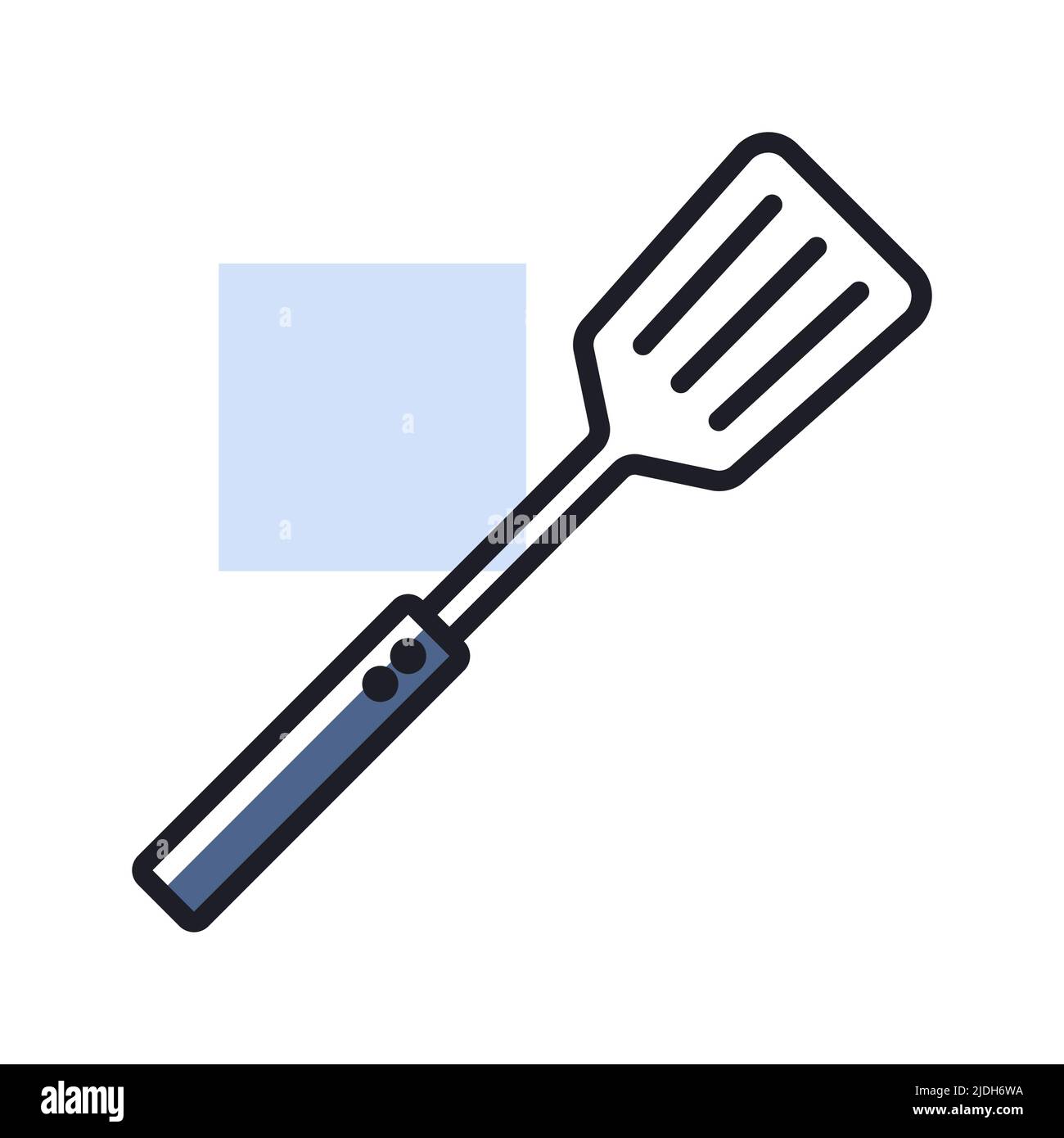 Kitchen spatula vector icon. Kitchen appliance. Graph symbol for ...