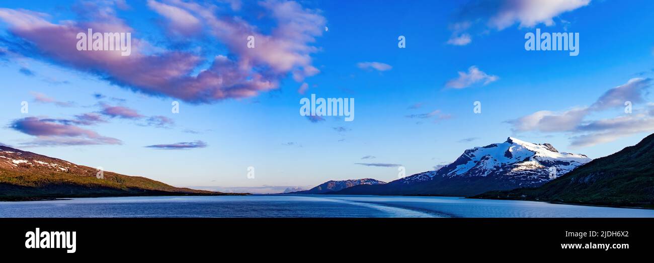 Midsummer Moon at Norway Stock Photo - Alamy