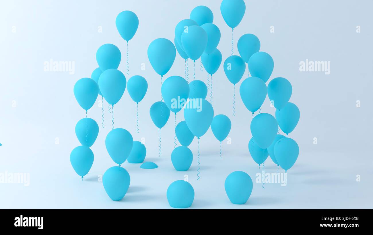 3d balloons hi-res stock photography and images - Alamy