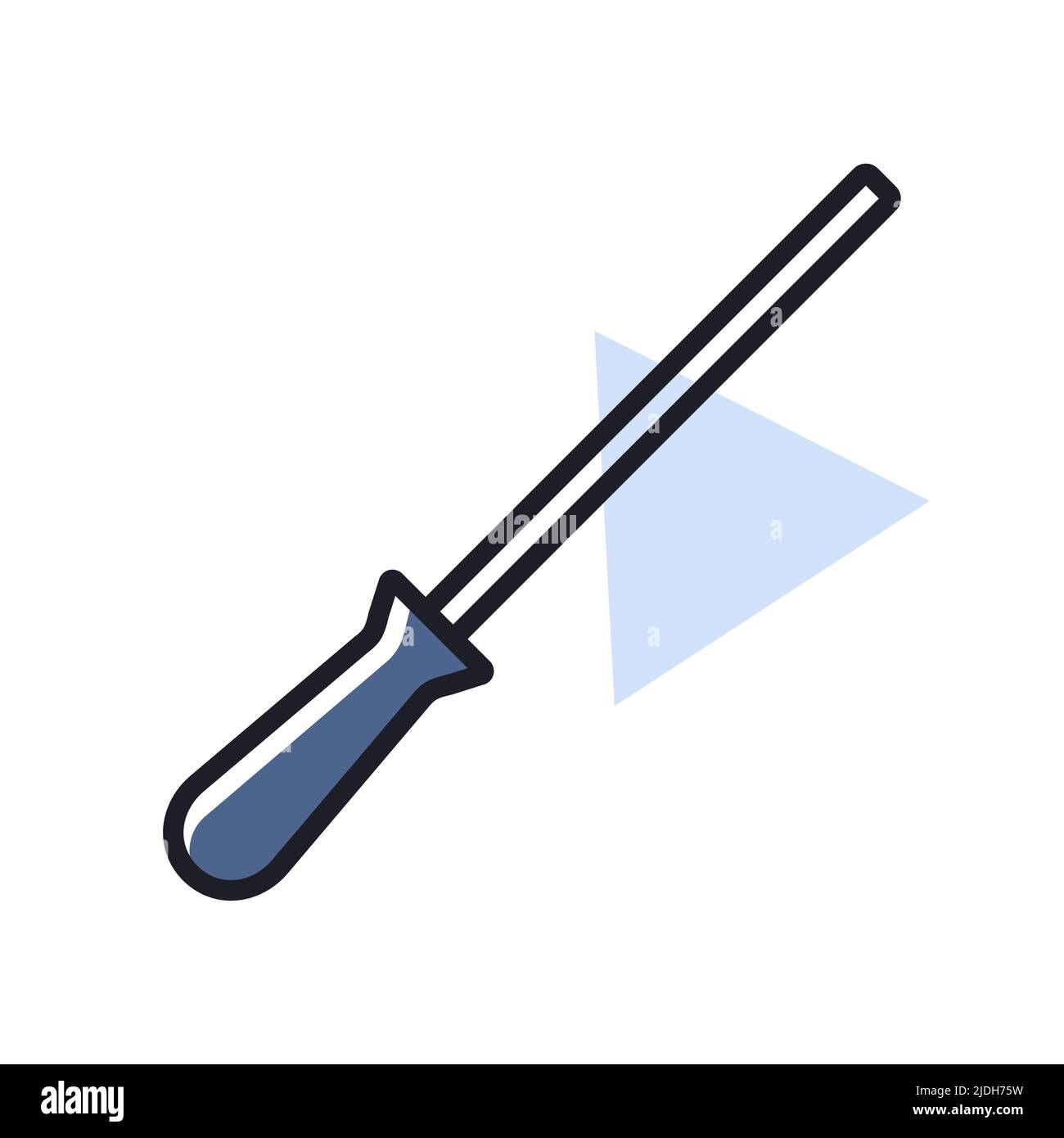 Knife sharpener vector isolated icon. Kitchen appliances. Graph symbol ...