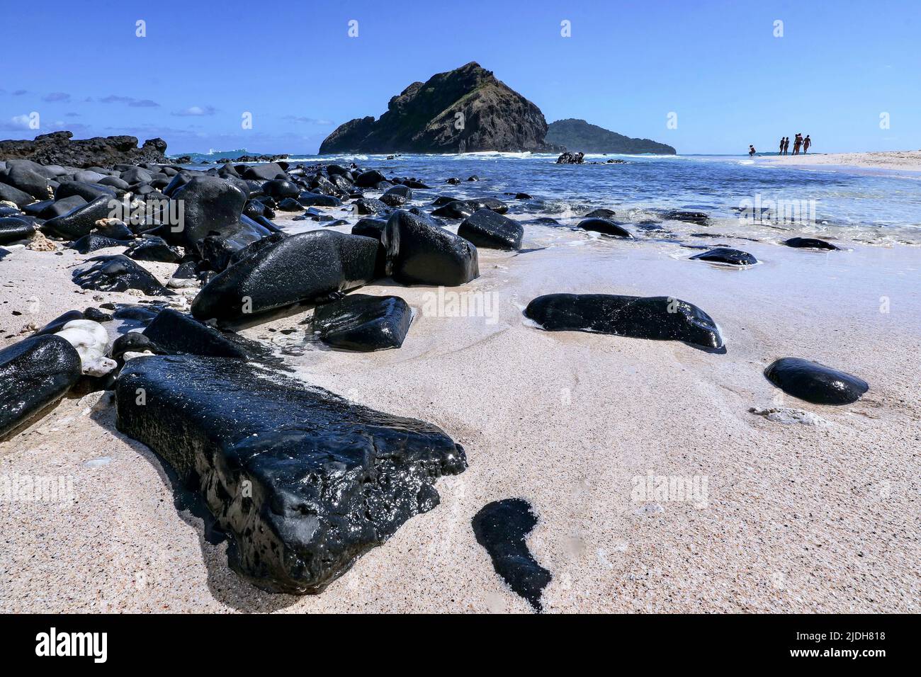 Seascape and beach of Mayotte lagoon Stock Photo - Alamy