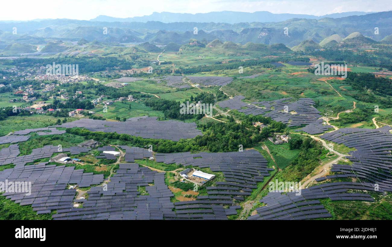 ANLONG, CHINA - JUNE 21, 2022 - An aerial photo taken on June 21, 2022 ...