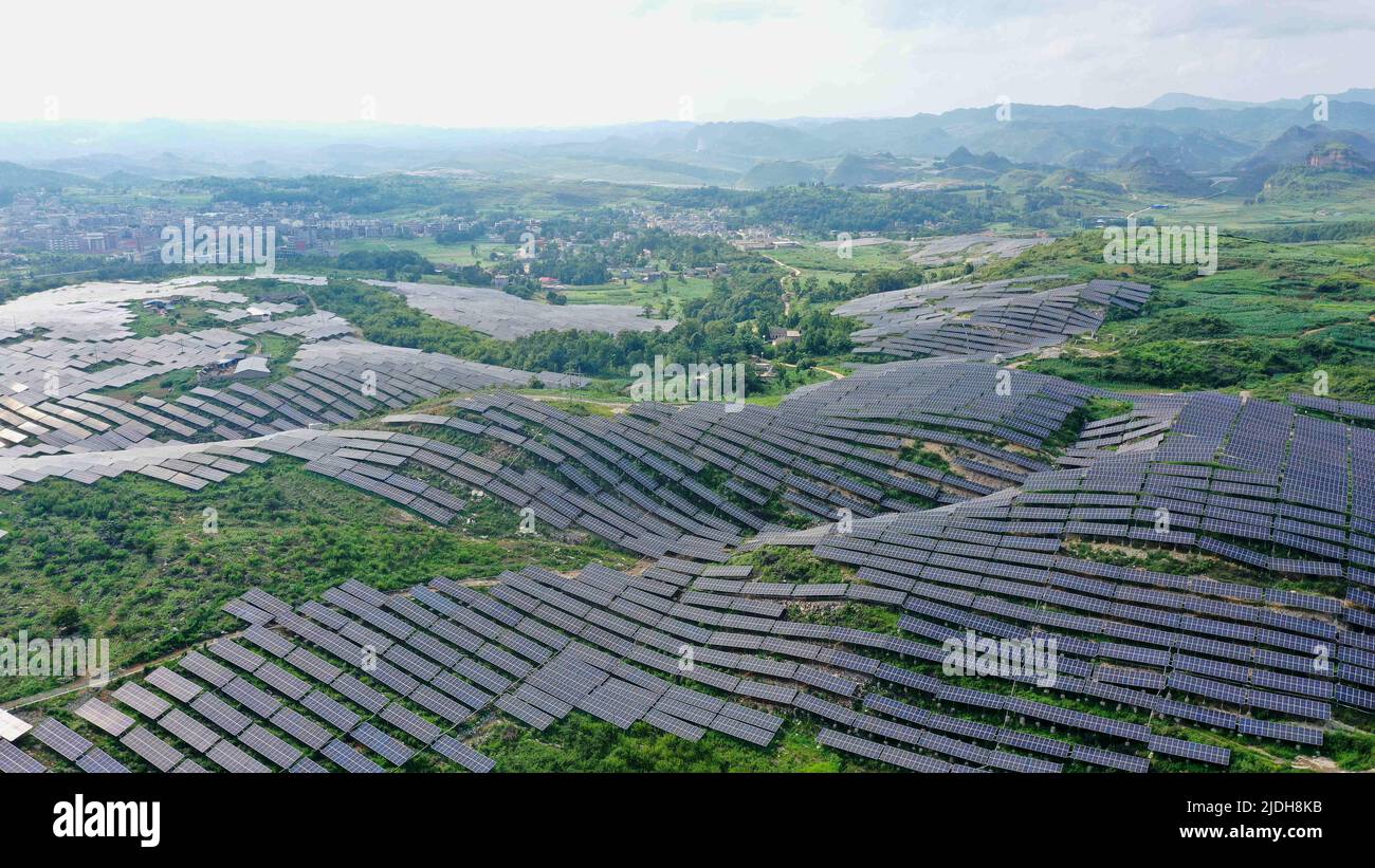 ANLONG, CHINA - JUNE 21, 2022 - An aerial photo taken on June 21, 2022 ...