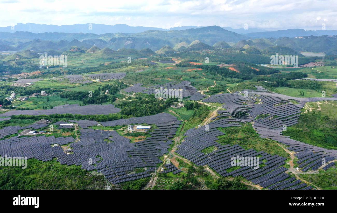 ANLONG, CHINA - JUNE 21, 2022 - An aerial photo taken on June 21, 2022 ...