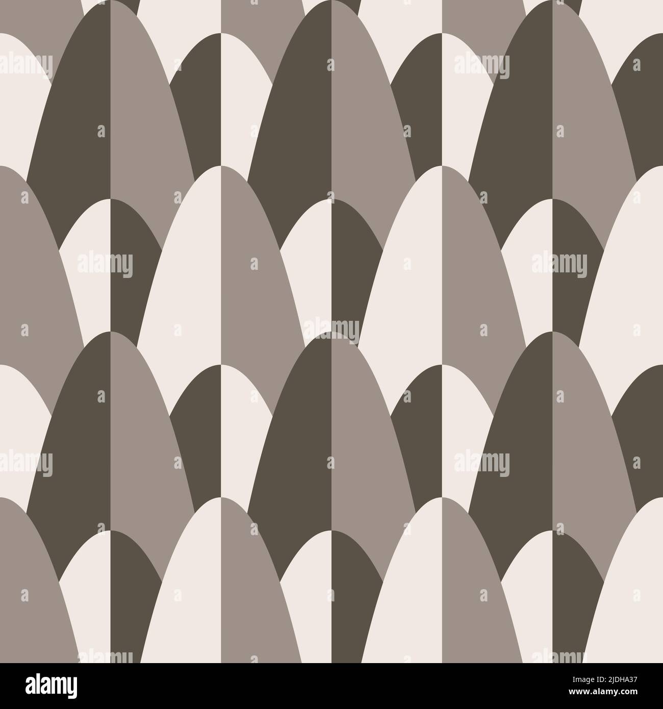 Seamless vector pattern with abstract mountain texture on pastel brown ...